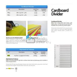 Supplier stationery Dividers & Indexes contoh Index pemisah file Bantex 6203 / 6286 Index ...