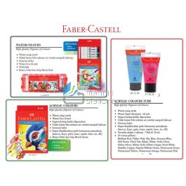 Harga Cat air dan tinta Akrilik Acrylic untuk melukis menggambar Faber ...