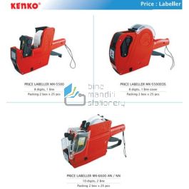 Price list alat tulis Perekat Label harga & Label Roll seperti Kenko ...